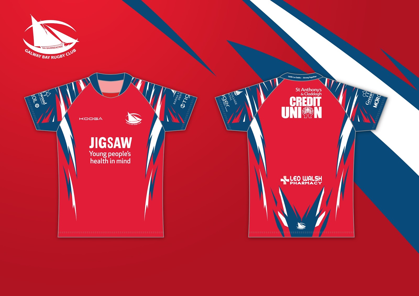Galway Bay Rugby Club Jersey Design
