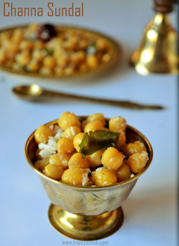 Channa Sundal Recipe | Kondakadalai Sundal Recipe | Chickpea Sundal ...