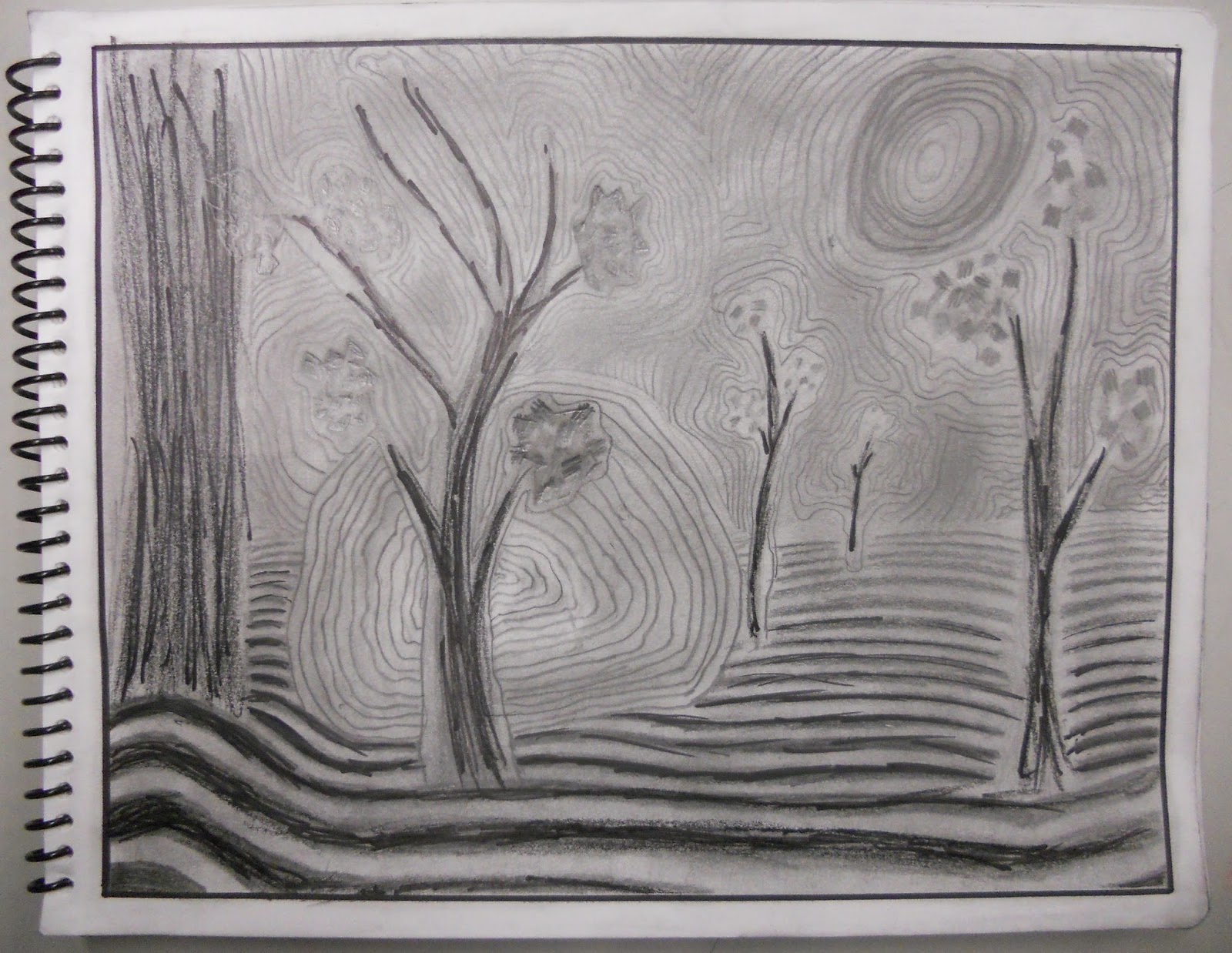 DIBUJO II ENP: RETO 4 RITMOS LINEALES Y CONTRASTE