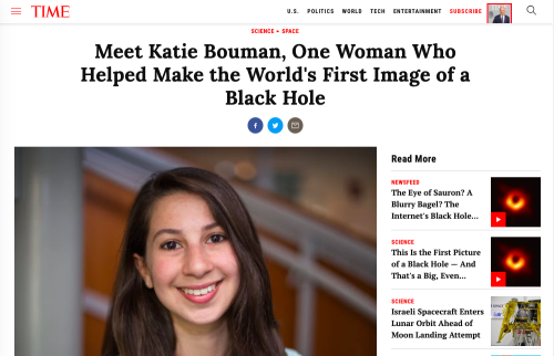 Conheça Katie Bouman, a cientista que ajudou com a primeira imagem de ...