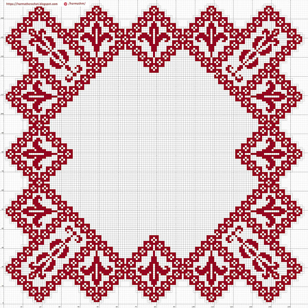 Filet - Crochet Patterns: Filet - crochet lace 445/b