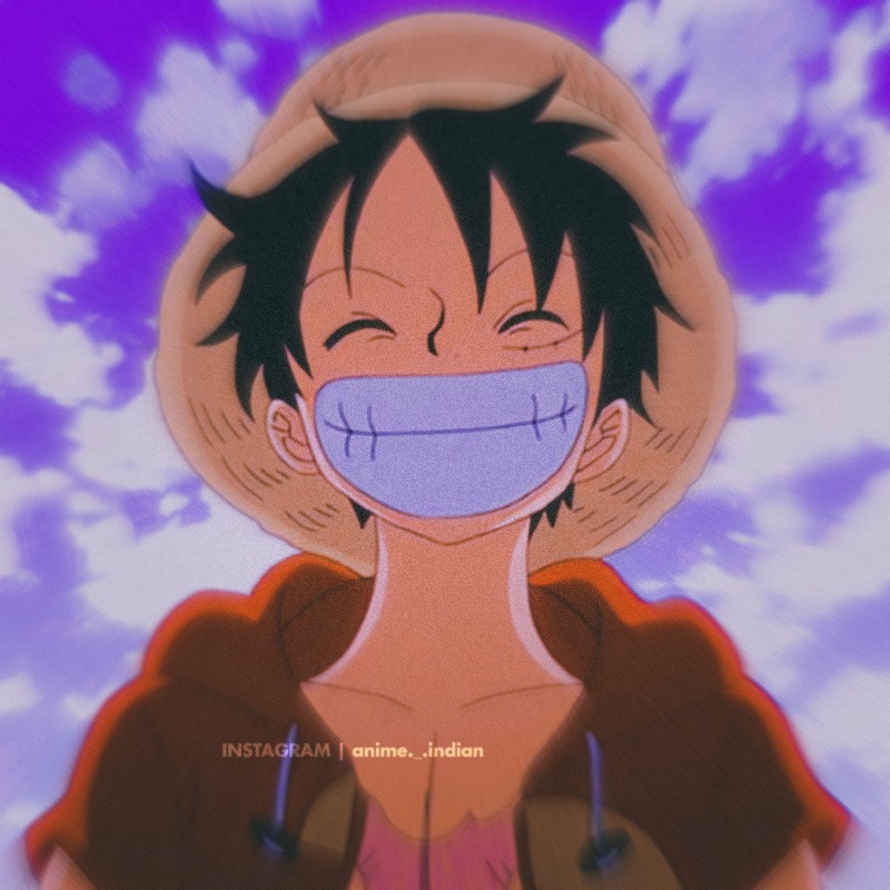 Monkey D. Luffy pink overly photo | Anime Gellary