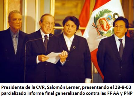 INFORME DE LA CVR: 9 AÑOS DE DESAVENENCIAS : PLANTEAMIENTOS