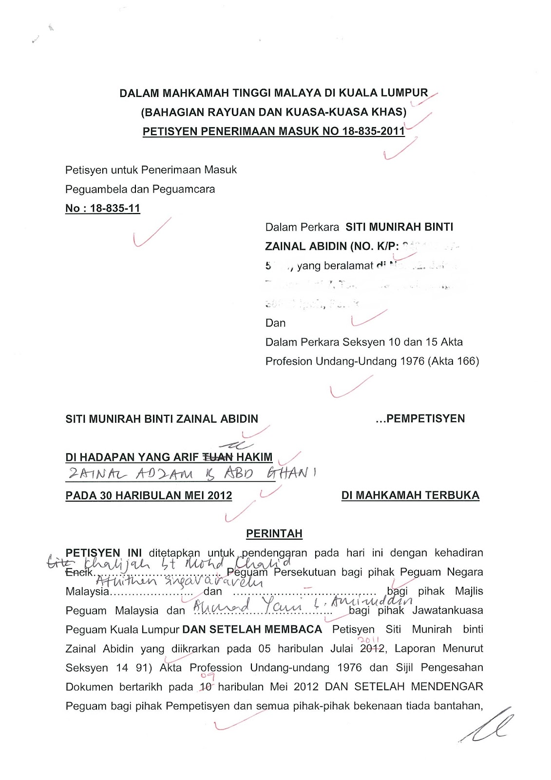 CTM's Digital Diary: Long Call Ceremony/ Sample Deraf Perintah Long Call