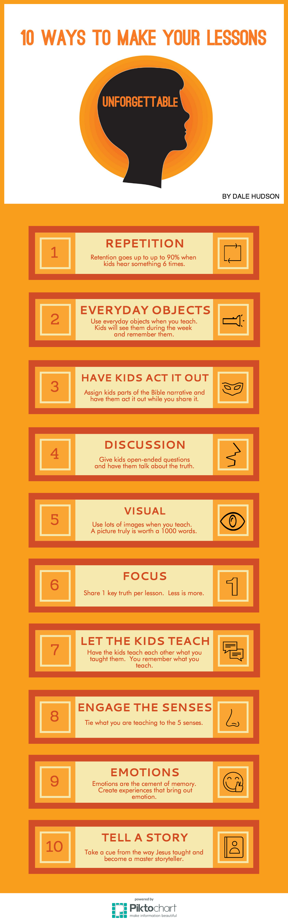 10 Ways to Make Your Lessons Unforgettable ~ RELEVANT CHILDREN'S MINISTRY