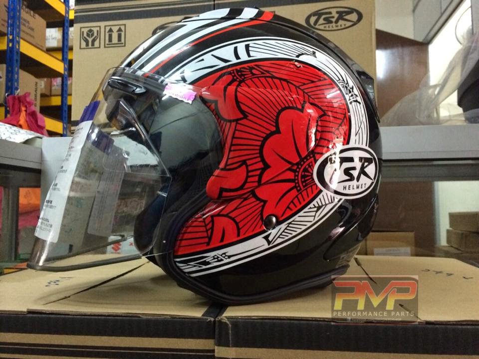 HELMET TSR RAM 4 NAKANO SAKURA ~ PALEX MOTOR PARTS ONLINE STORE