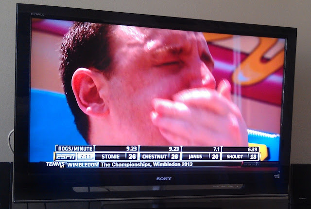 Eclectic (at Best): Gagging on the July 4th: A Hot Dog Eating Competition