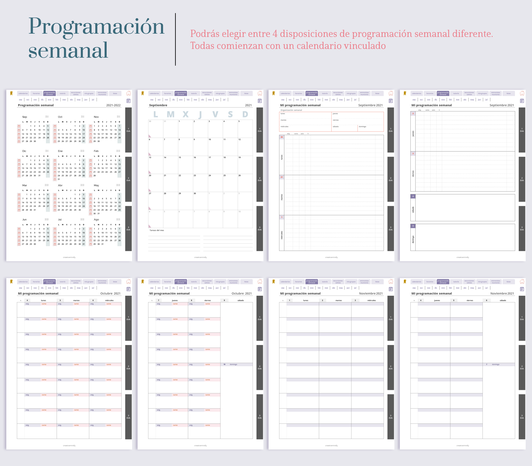 Creative Mindly: Cuaderno de profe digital 2021 2022