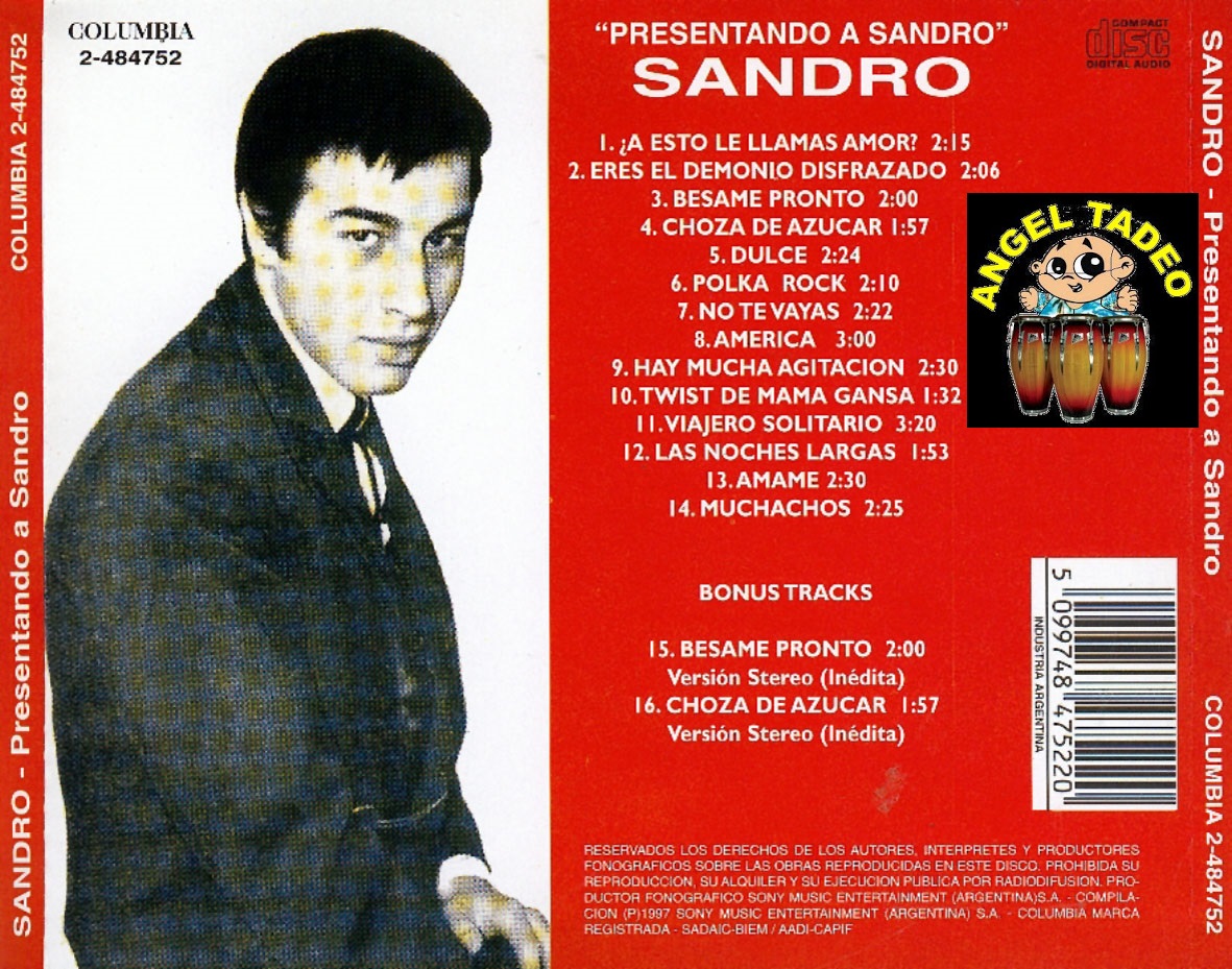 ANGEL TADEO BALLESTEROS DIAZ - DE ESMERALDAS - ECUADOR . : SANDRO 1965 ...