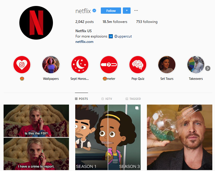 Netflix's Social Media
