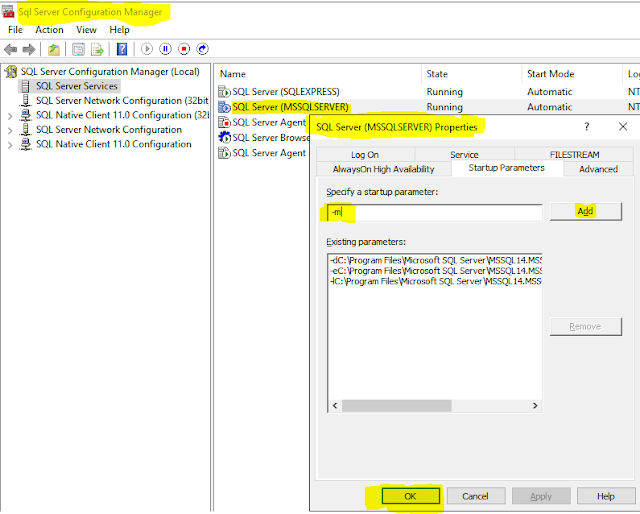Sql Serverpowershell And More Connect Sql Server When Lost Sa Credential 2549