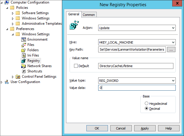 Windows Server 2008 network drive not synchronized