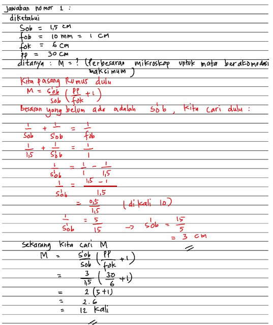 Alat-Alat optik : Pengertian, Rumus dan contoh Soal Penyelesaian ...