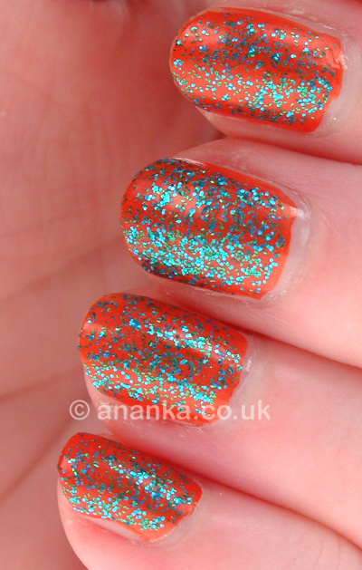 Economy Nails: Asda George 3D Green Glitter Aquarium
