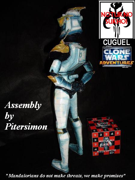 Noturno Sukhoi: Star Wars “Clone Wars”_Clone Commander Cody Papercraft