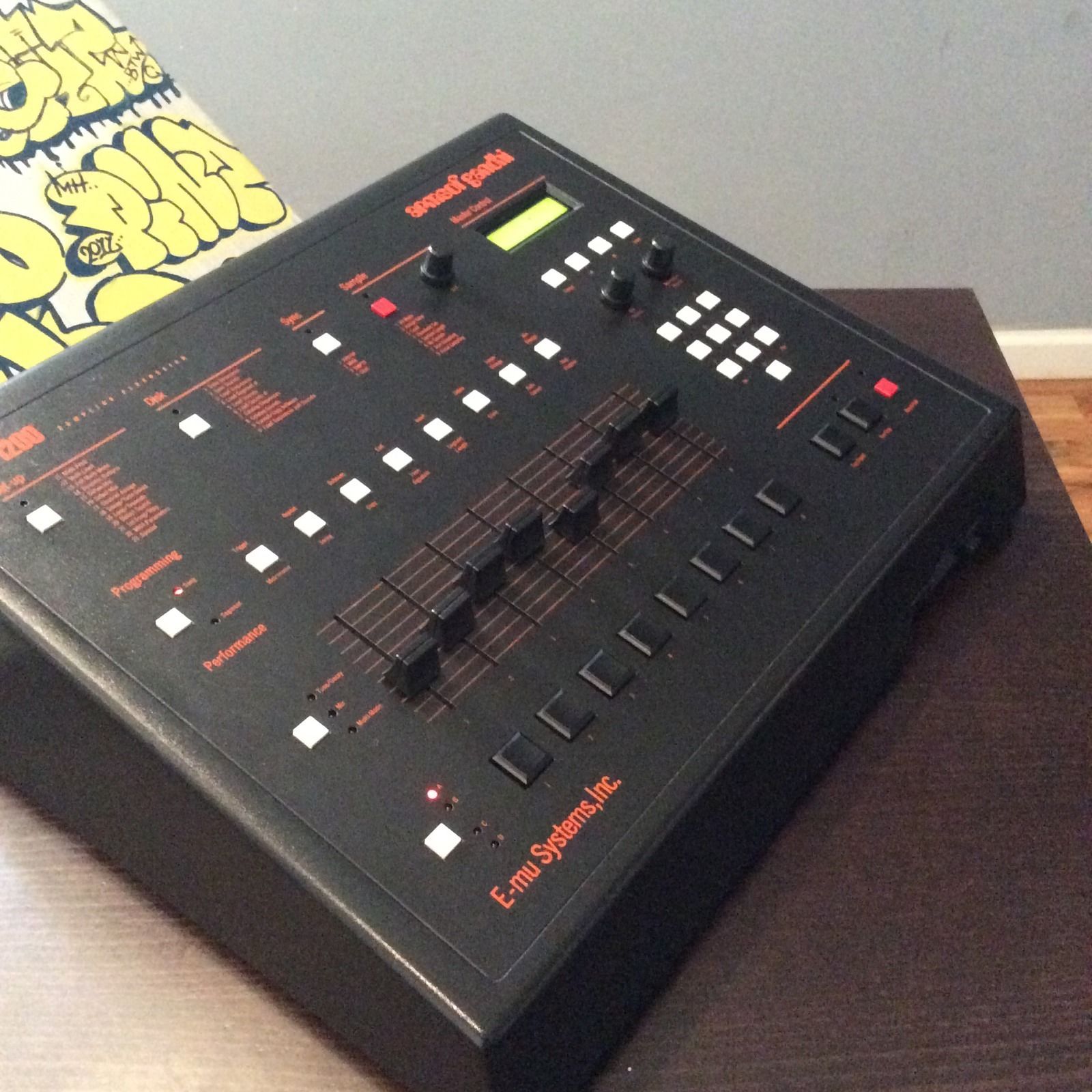 MATRIXSYNTH: Custom Black & Orange E-Mu Sp1200