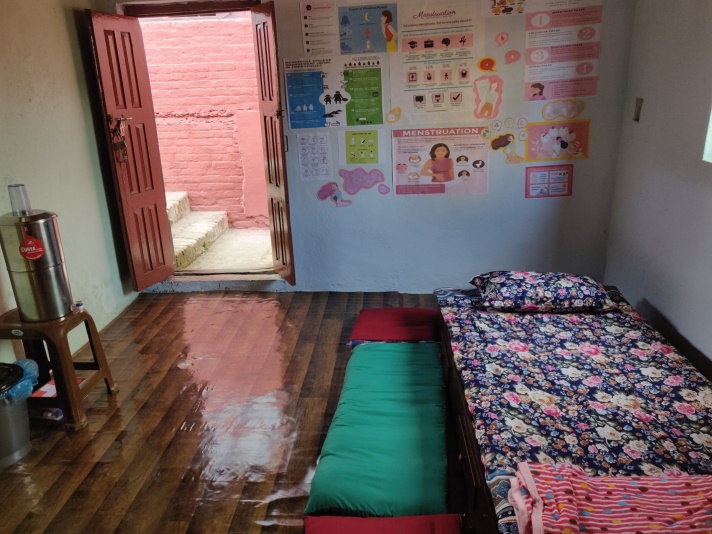 Menstrual Hygiene Room and Foot-operated Handwash Basin