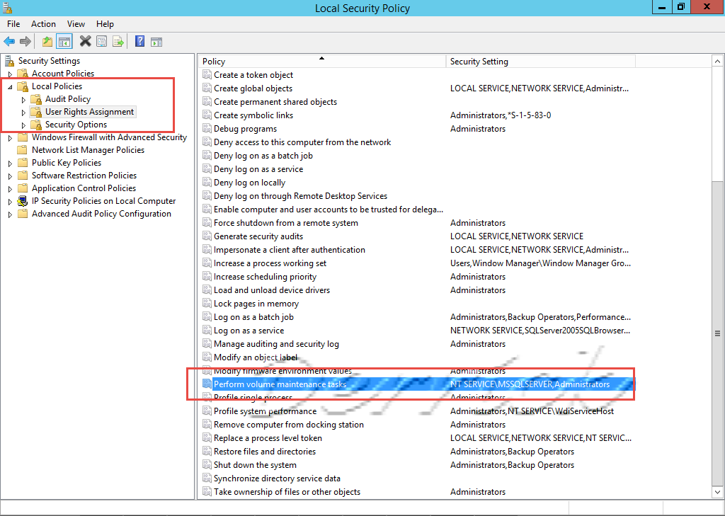 德瑞克：SQL Server 學習筆記: 執行個體的服務啟動帳戶(NT SERVICE\MSSQLSERVER)，應該具備「執行磁碟區維護工作 ...