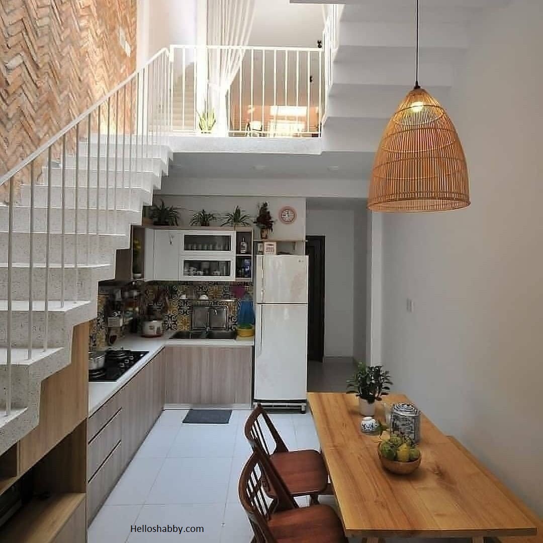 Wonderful Space-Saving Kitchens Under The Stairs ~ HelloShabby.com ...