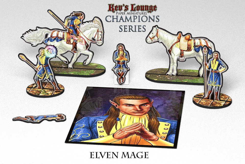 Kev's Lounge: Kev's Lounge Paper Minis: Champions Series
