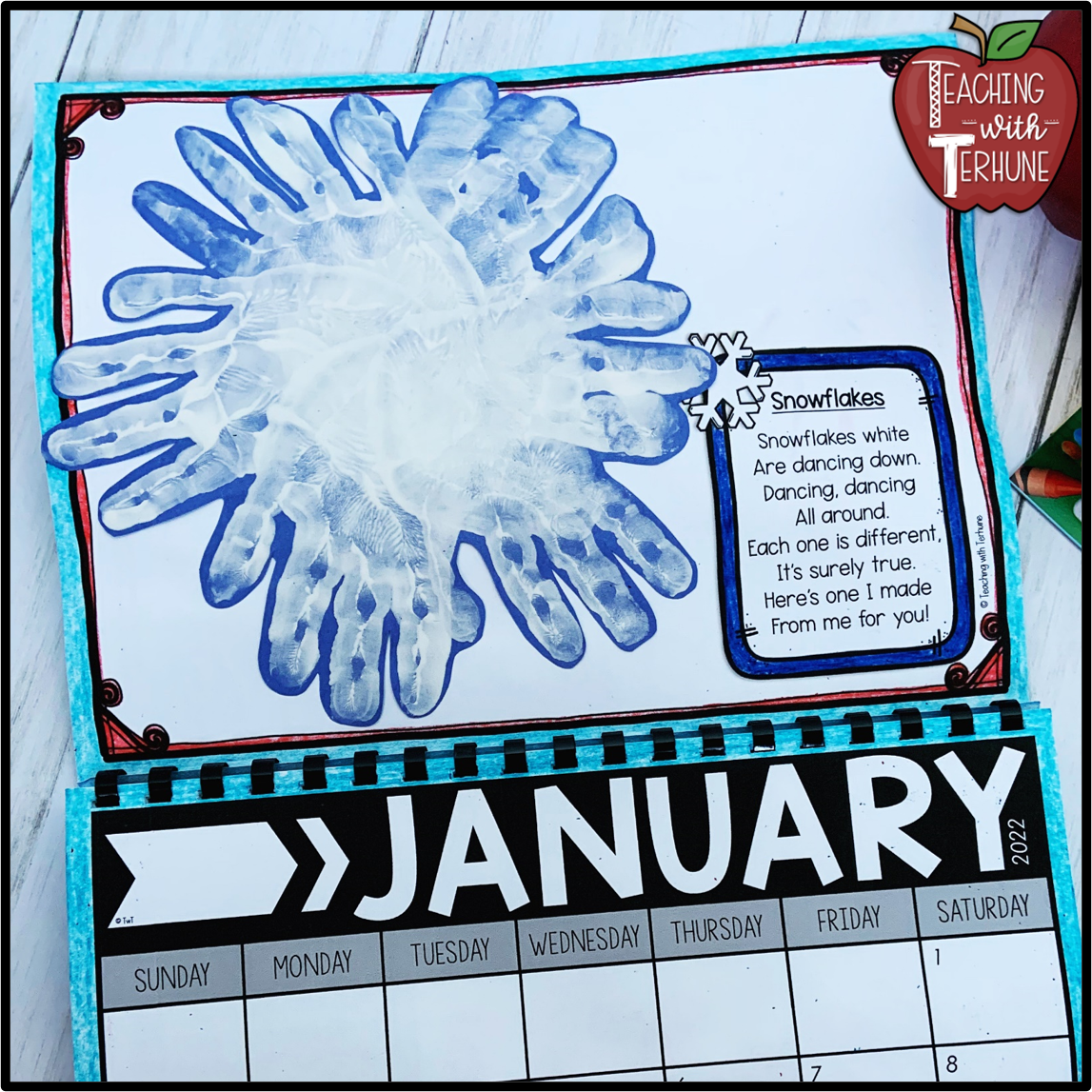 Teaching With Terhune: Handprint Calendar – Student Made Calendar for a ...