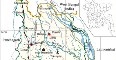 Nilphamari District: nilphamari district map