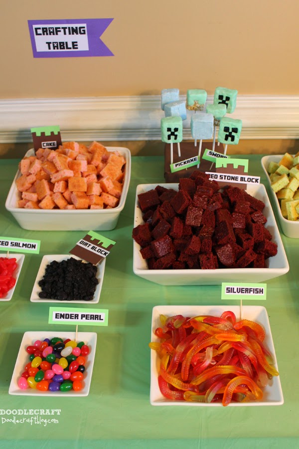 Minecraft Birthday Party Food!