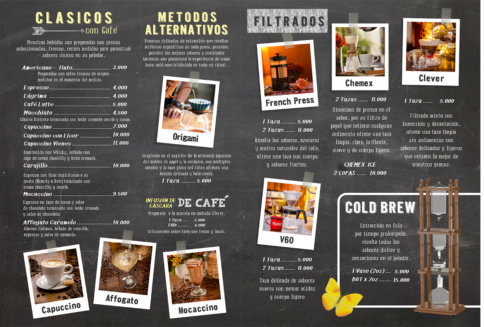 Carta De Rutina Café
