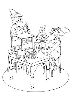 Moş Crăciun la Cluj: Planse de colorat de Craciun