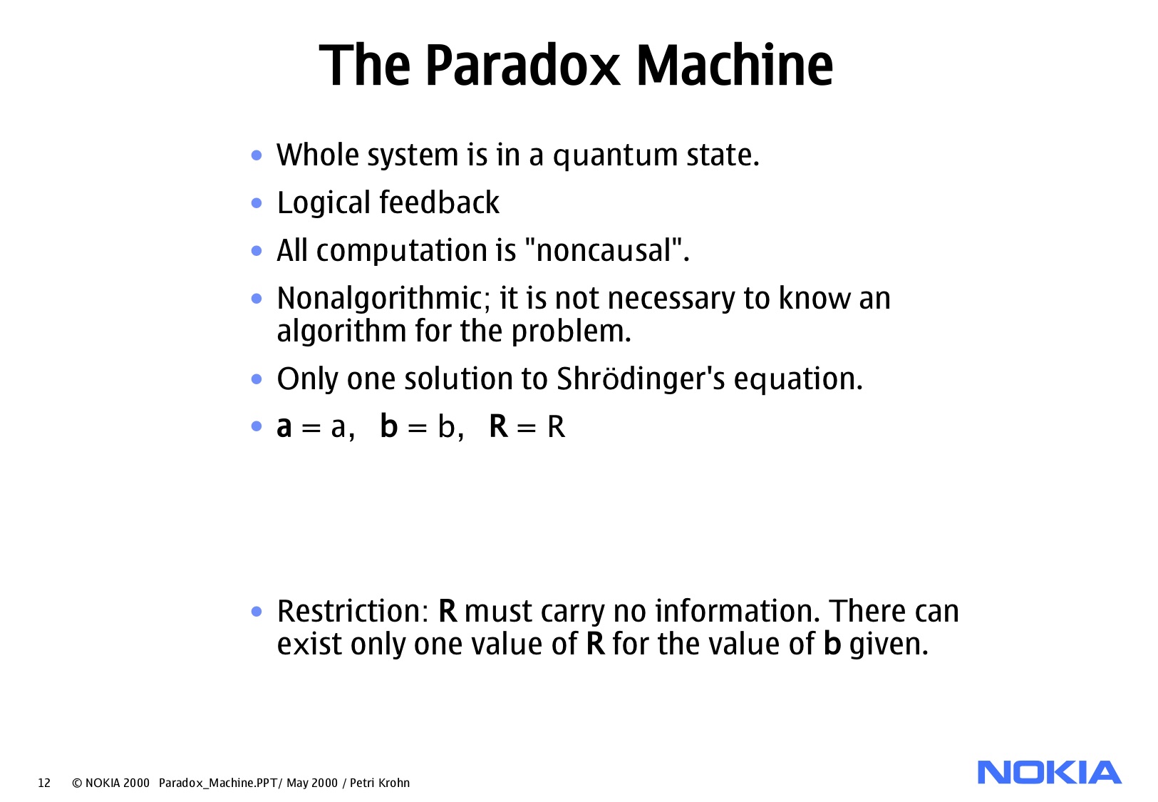 The Paradox Machine
