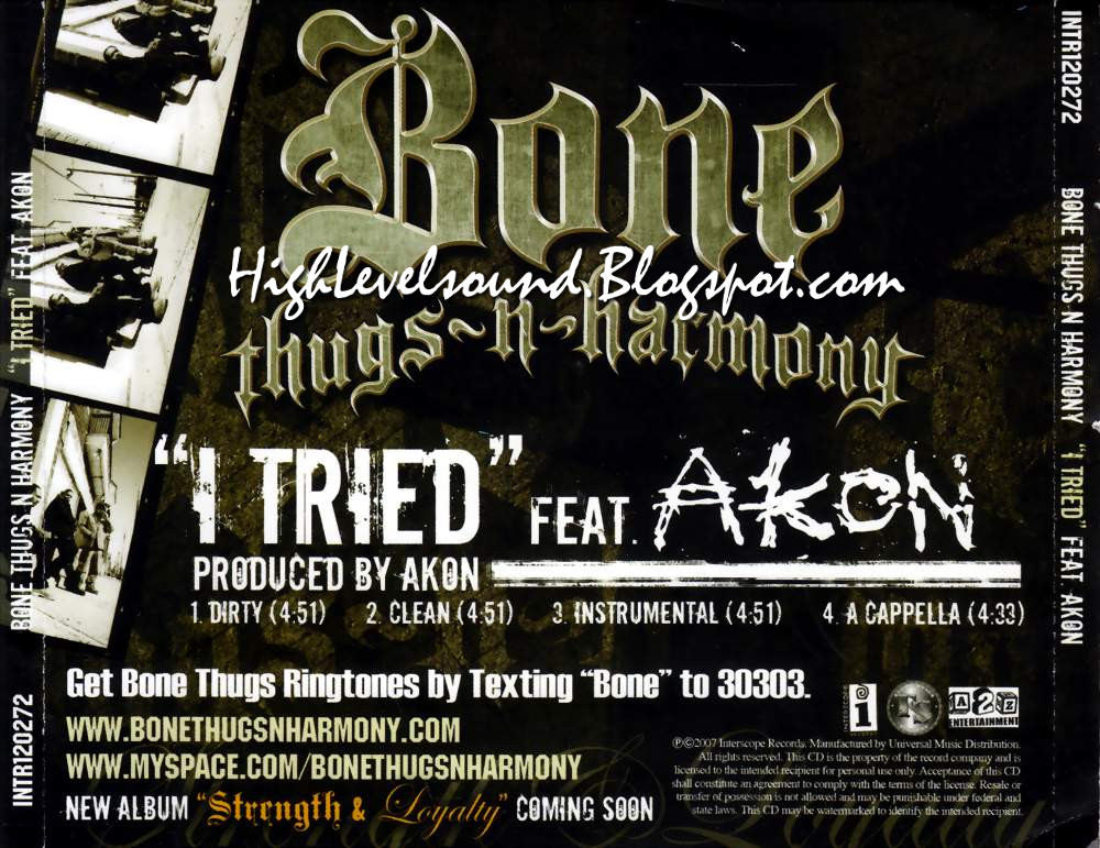 highest level of music: Bone Thugs-N-Harmony Feat. Akon - I Tried ...