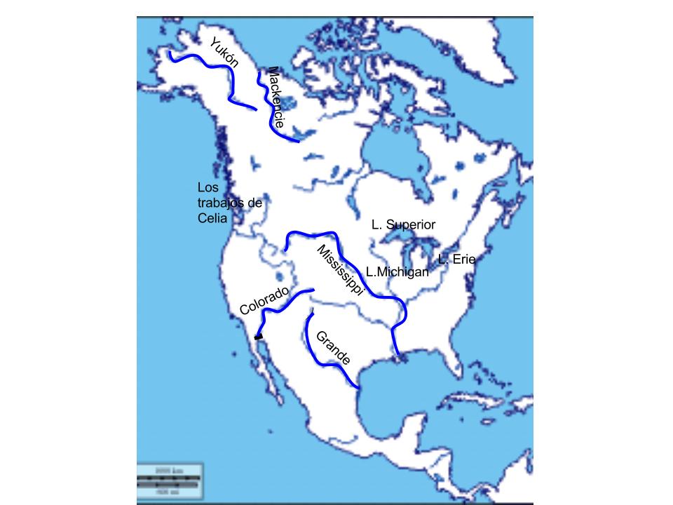 Los trabajos de Celia: Ríos y Lagos de América del Norte