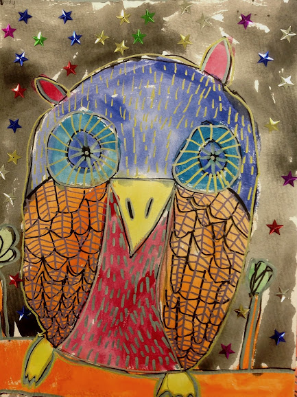 DIRECTED DRAWING - Owls