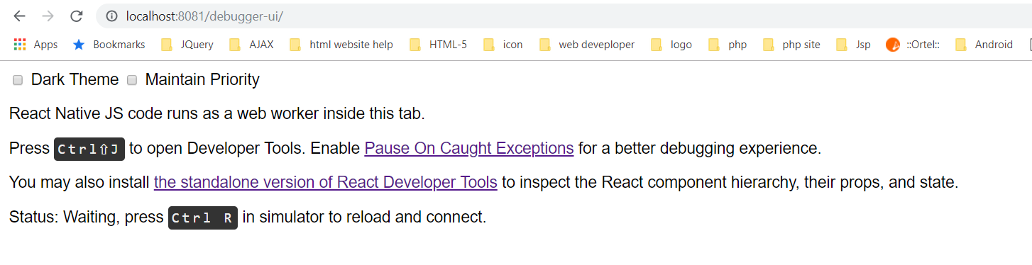 React Native Debugging Methods | SKPTRICKS React Native Debugging Methods | SKPTRICKS