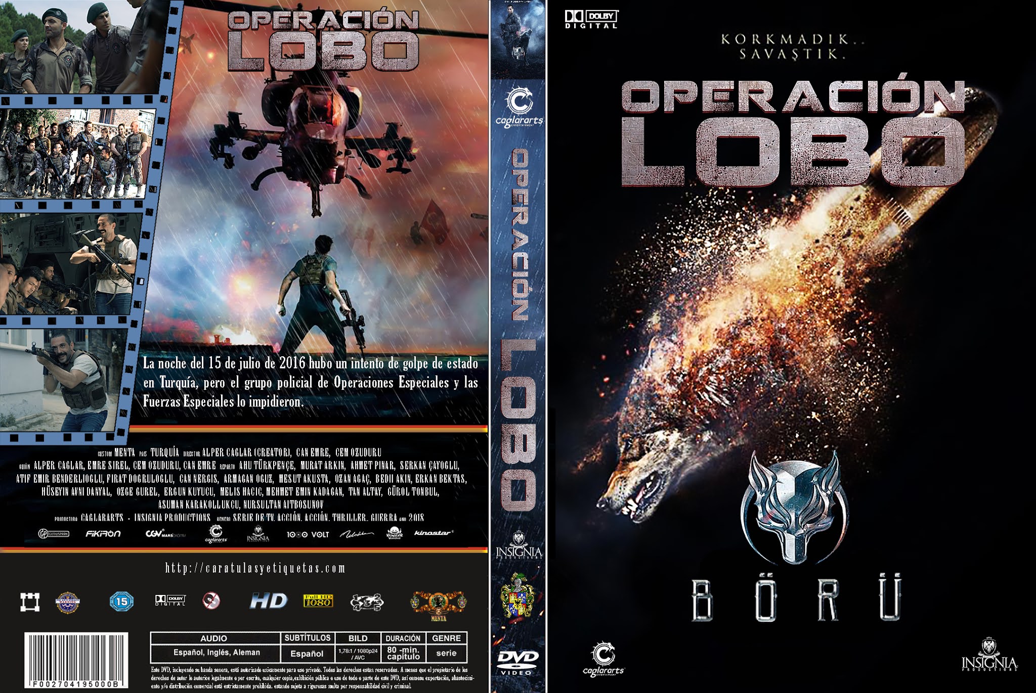 Caratulas y etiquetas: Operacion Lobo