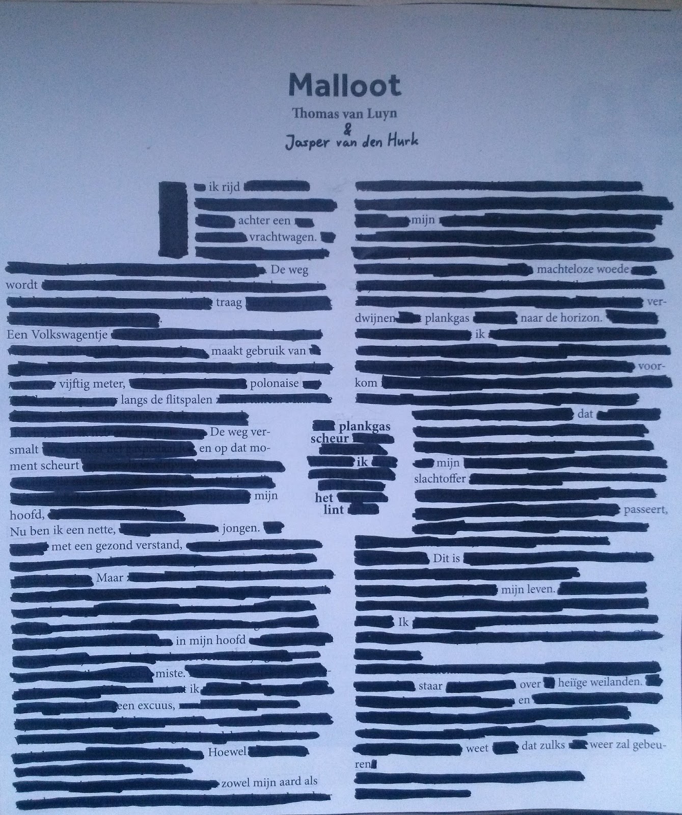 scheefschreef: Malloot