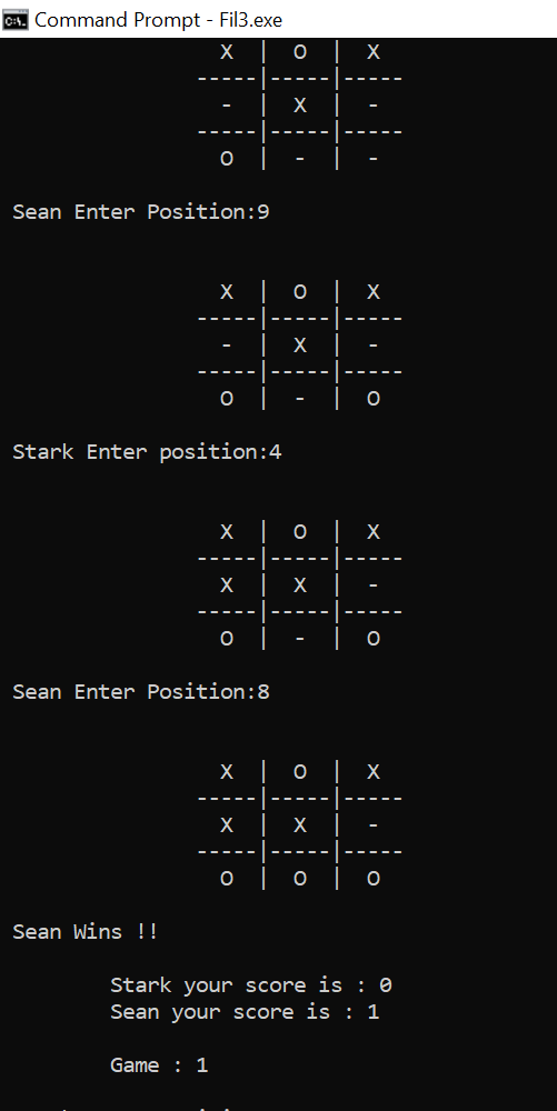 Tic Tac Toe in C Free Download