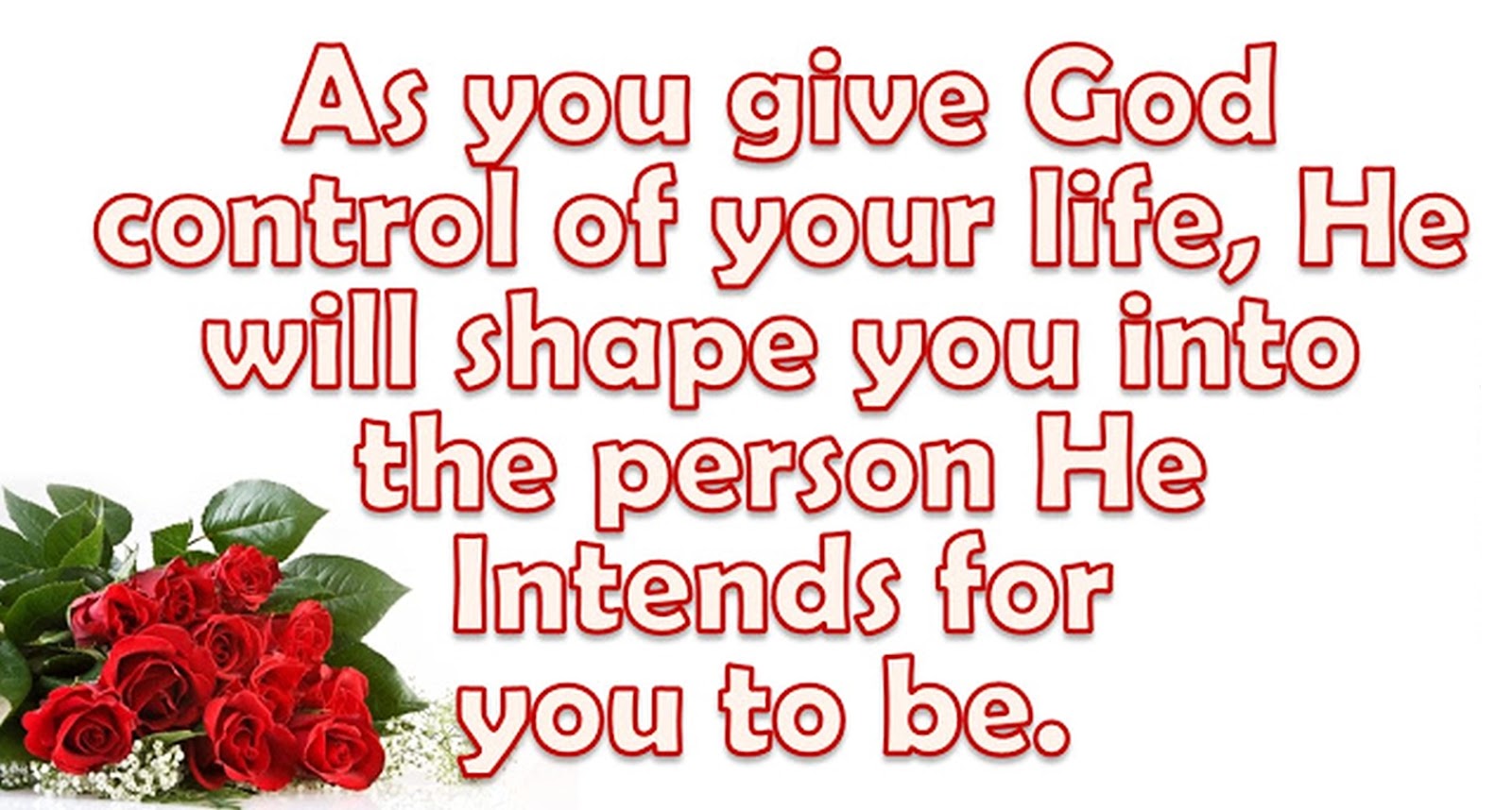 Give God Control of Your Life! AMEN.