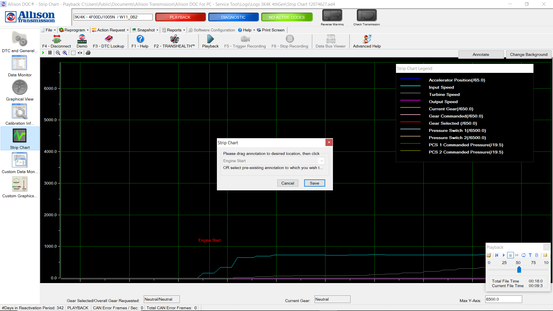 Strip Chart on ALLISON DOC Software (ALLISON Transmission) - Blog.Teknisi