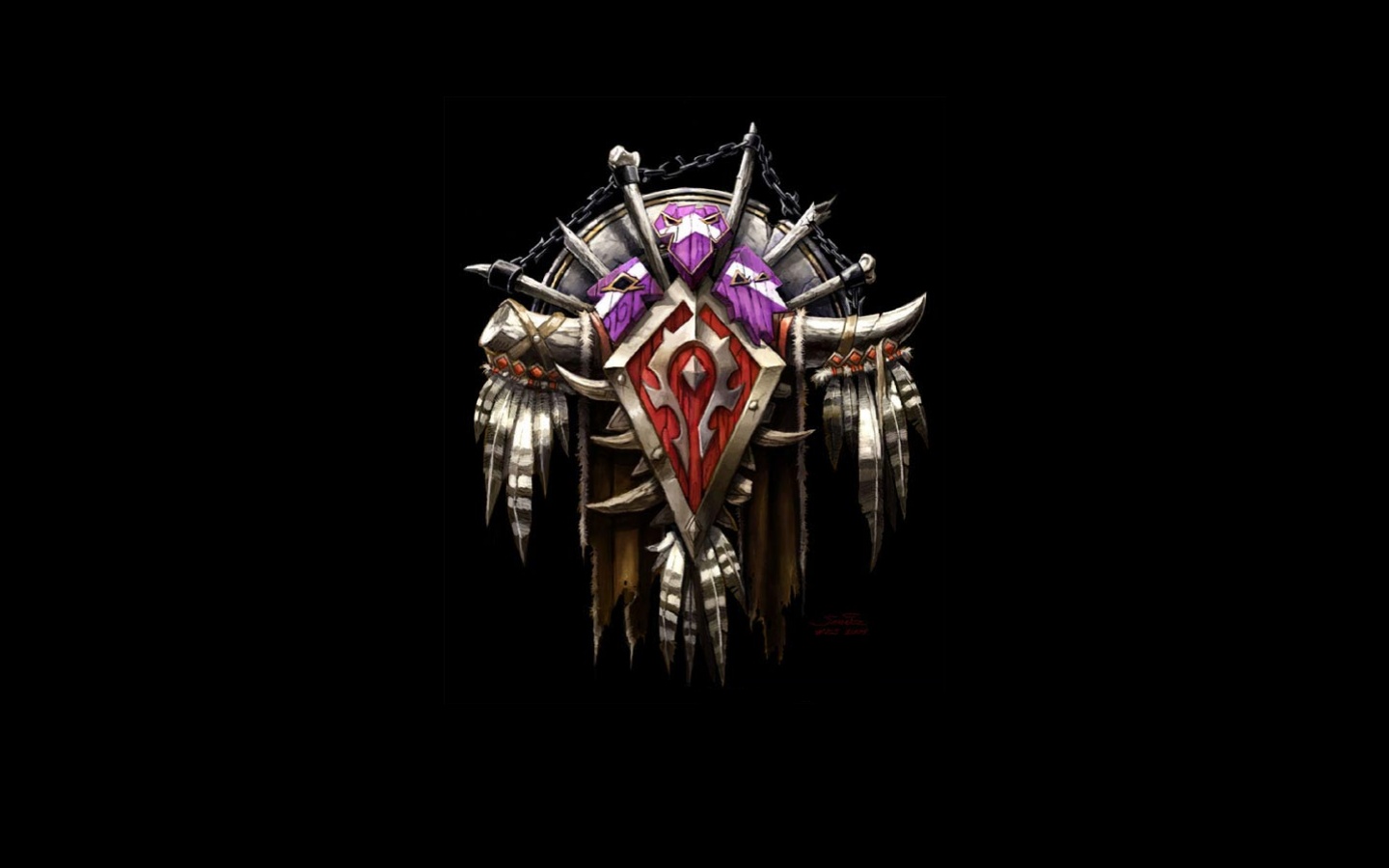 Wallpaper a day: Horde shield wallpaper