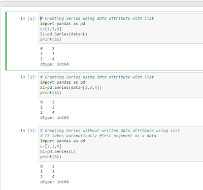 Programming with aarti: Series| How to Create Series | Creating Series
