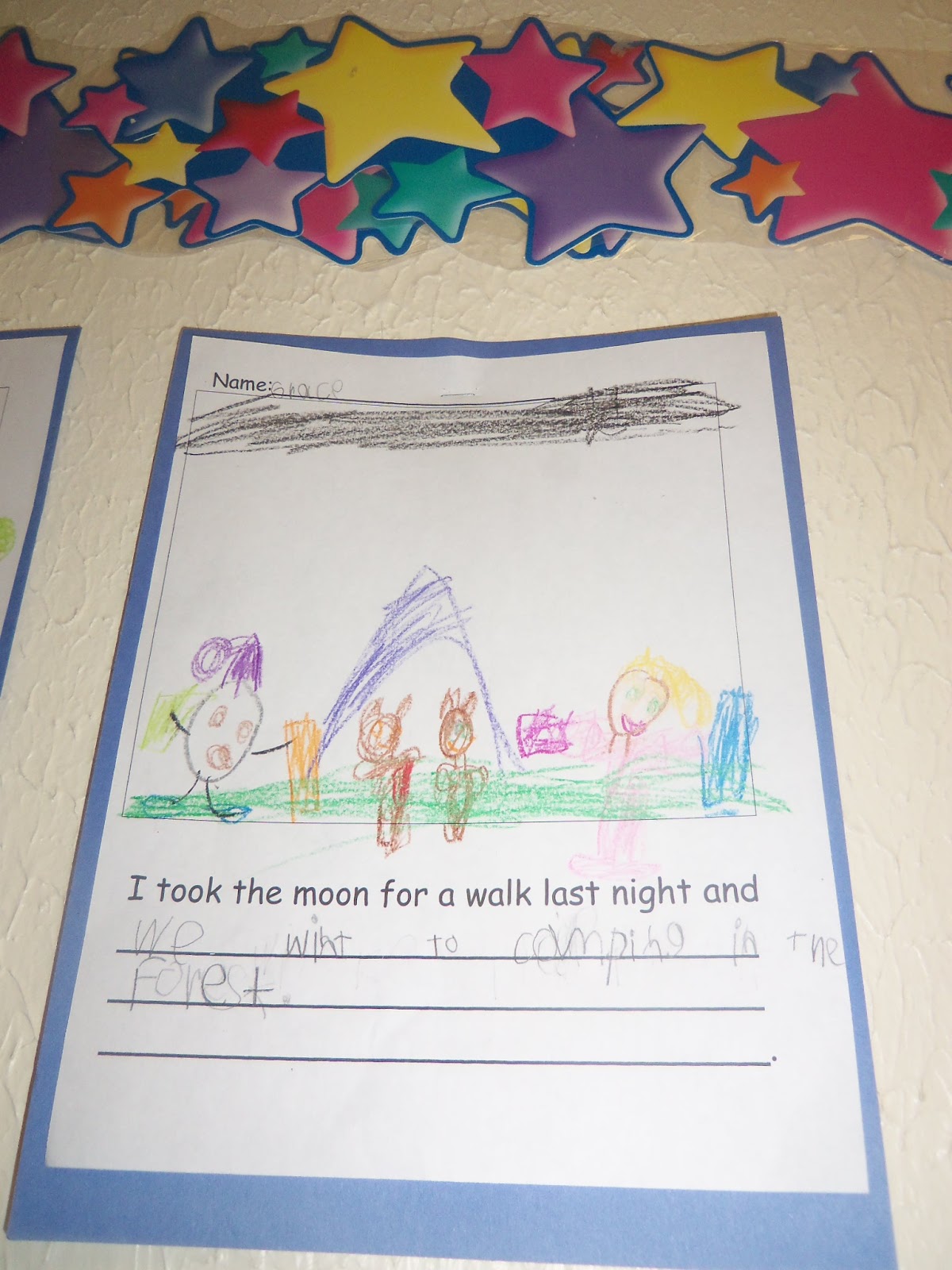 Mrs. Wood's Kindergarten Class: We took the Moon for a Walk.