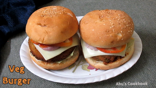 Veg burger recipe - Indian style | Crispy veg burger | Homemade veg ...