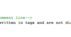 Adding comments in HTML