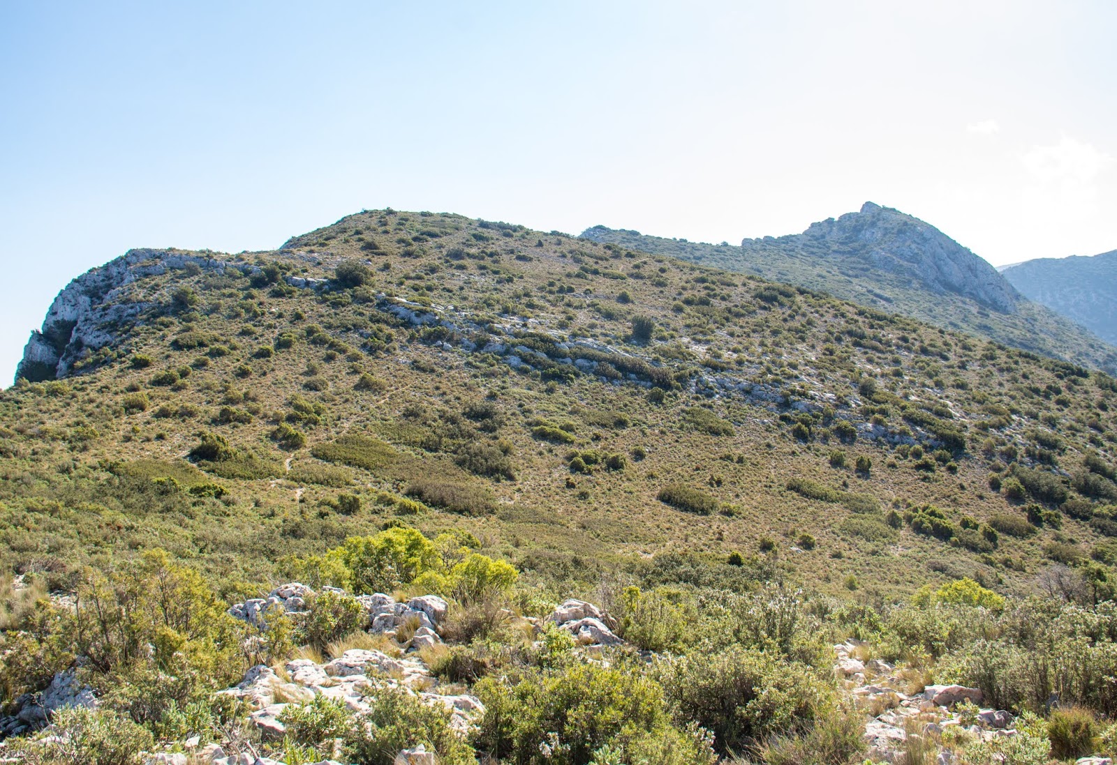 EL MADALLAR, EL PENYÓ ROC Y EL PENYÓ MULERO, DESDE LA FONT DEL PI.