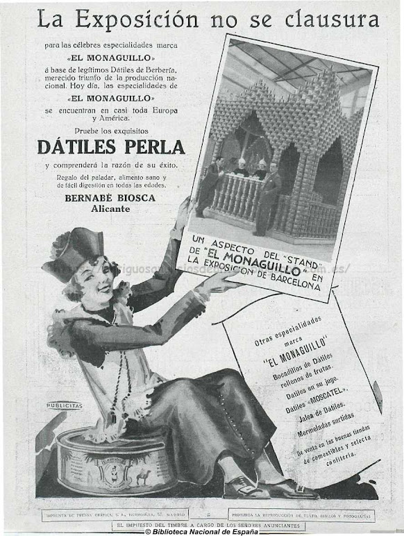 Antiguos anuncios de antes: El Monaguillo (datíles) (25 anuncios)