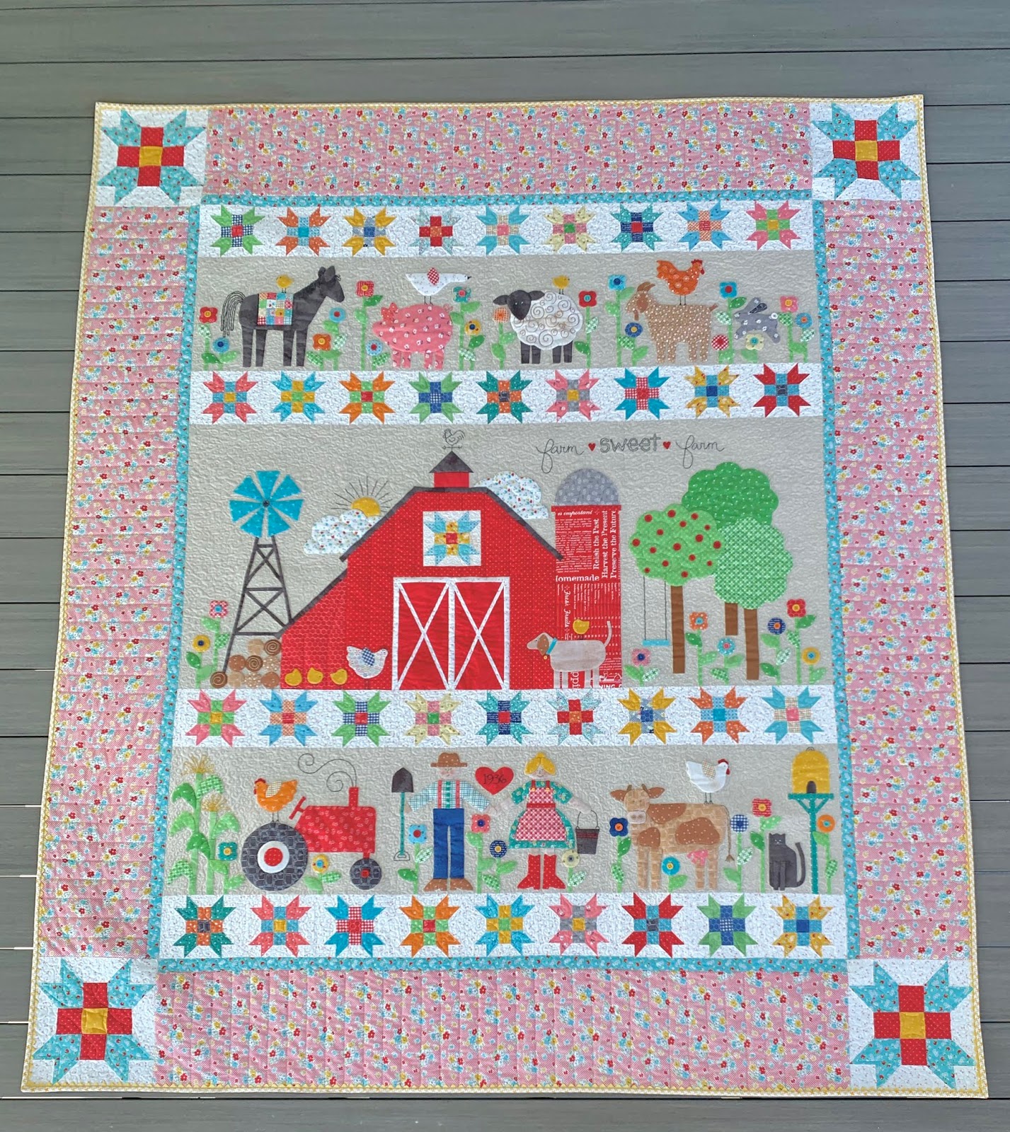 Bee In My Bonnet: Farm Sweet Farm Sew Along - The BIG Finish and a Farm ...