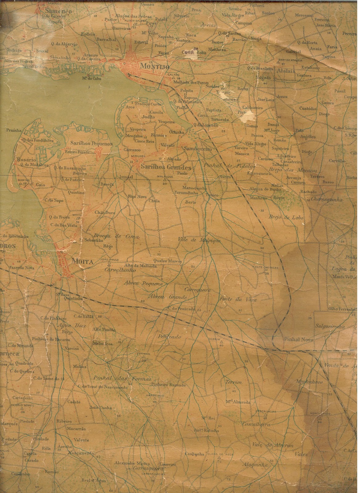 Alhos Moita Vedros: Mapas.