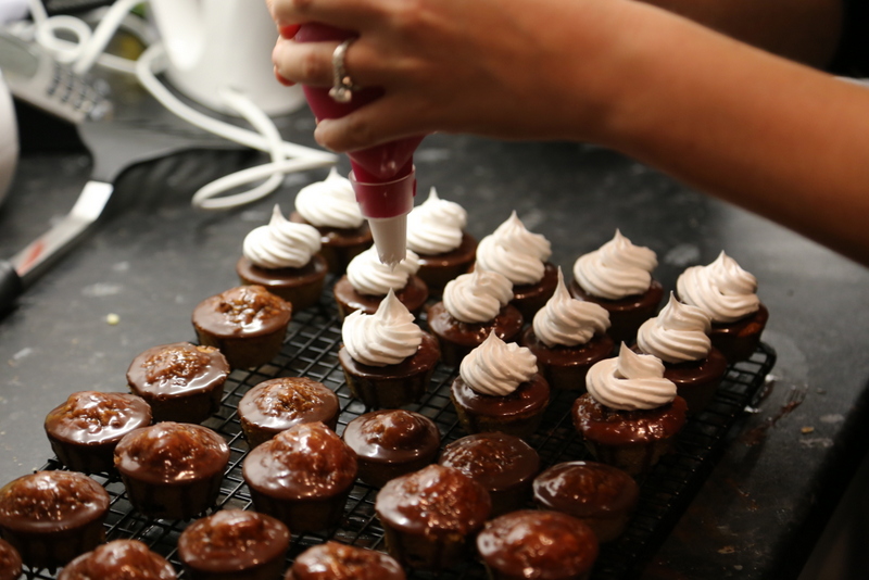 113 grams of butter: S'more Mini Cupcakes