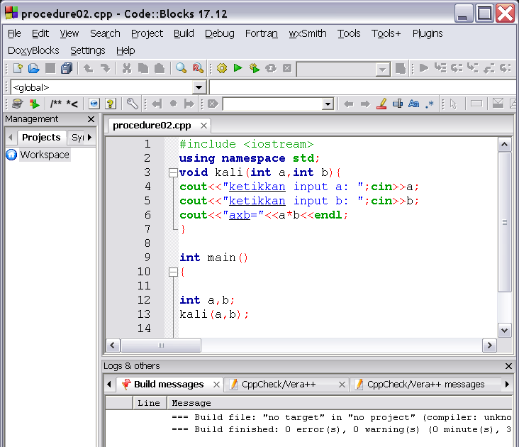 Mengenal VOID Sebagai Procedure Pada C++ . Part 1 - Niguru Indonesia